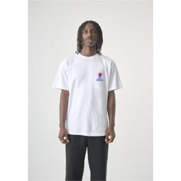 Cleptomanicx Herren T-Shirt "Cuisine", wei&szlig;, Gr. XL, bedruckt, 100% Baumwolle, Shirts, mit gro&szlig;em Backprint