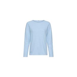 Camel Active Langarmshirt in soft blue stripes | Gr.: L