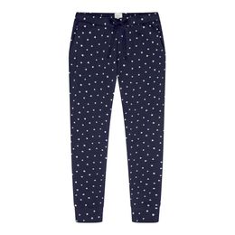 Schiesser Pyjamahose ' Mix Relax ' Damen Gr&ouml;&szlig;e L dunkelblau / wei&szlig; Sommerkleid