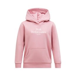 Kapuzensweatshirt "Jr Original Hood"rosa, Gr. 170, Peak Performance, unifarben, 80% Baumwolle, 20% Polyester, Sweatshirts, mit Kapuze