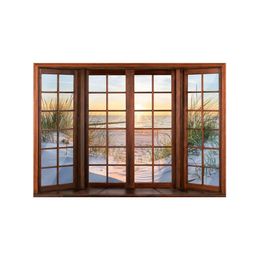 WALLARENA Fototapete 3D in Braun | Gr.: 400 x 280 cm