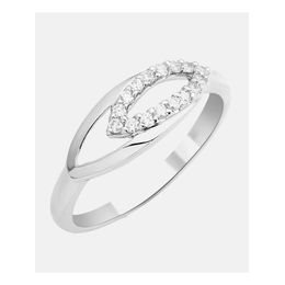 Diamant L'&eacute;ternel Ring aus 375 Wei&szlig;gold mit Diamant | Gr.: 54