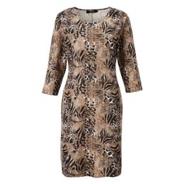 Aniston SELECTED Minikleid in camel-schwarz-offwhite-orange-braun | Gr.: 44