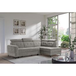 exxpo - sofa fashion Ecksofa &raquo;Monte, Kopfteile verstellbar, optional mit Bettfunktion & Bettkasten&laquo; L- Form, mit Kopfteilverstellung, optional 