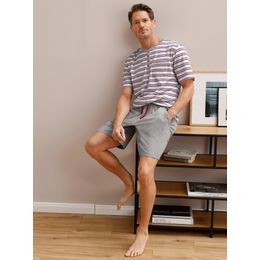 w&auml;schepur W&Auml;SCHEPUR Herren Shorty, Gr. 44, grau, 100% Baumwolle, Homewear-Sets