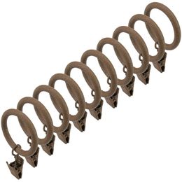 Liedeco Gardinenring f&uuml;r Gardinenstangen &Oslash; 16 mm braun Metall &Oslash; 1,6cm, 10 Stk.