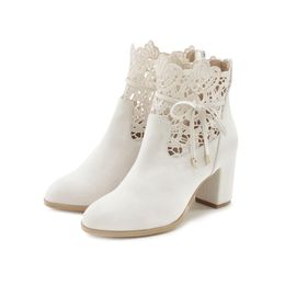 Lascana High-Heel-Stiefelette in beige | Gr.: 41