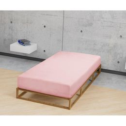 Biberna Spannbettlaken &raquo;Biber in Gr. 90x200, 140x200 oder 180x200 cm&laquo; aus Baumwolle, f&uuml;r Matratzen bis 22 cm H&ouml;he, Winter, Bettlaken rosa Biber, Obermaterial: