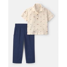 carter's 2tlg. Outfit in Beige/ Dunkelblau - 41% | Gr&ouml;&szlig;e 104 | Kinder-oberteile