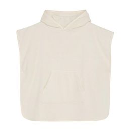Pippi Babywear Bademantel "Hooded Bath Poncho" in Wei&szlig; | Gr.: 98/104