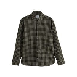 next Button Up Shirt male size M Olive / Black