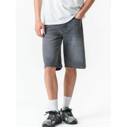 TEESHOPPEN Herren Shorts "TEESHOPPEN Shorts Denim shorts"grau, Gr. 30, Obermaterial: 100% Baumwolle, Hosen