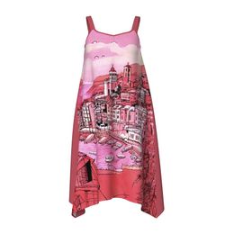 Ulla Popken Strandkleid in salsarot | Gr.: 46-48