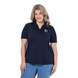 Ulla Popken Poloshirt in marine | Gr.: 54-56