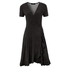 Aniston SELECTED Sommerkleid in schwarz-wei&szlig;-gepunktet | Gr.: 38