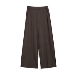 comma, Comma Damen Schlupfhose mit weitem Bein, Stretch braun 40, N-Gr