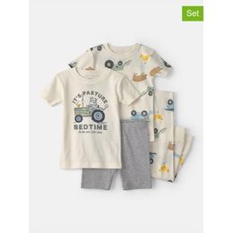Carter's carter's 2er-Set: Pyjamas in Beige/ Grau - 54% | Gr&ouml;&szlig;e 110 | Kinder-waesche