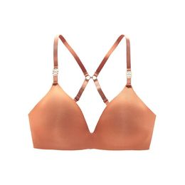Lascana B&uuml;gelloser BH in Orange - 40% | Gr&ouml;&szlig;e 80B | Damen-bhs