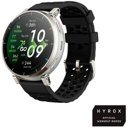 Amazfit iMac "Active 3 Premium", 1,32 &prime;&prime;schwarz, apex silber, Smartwatches