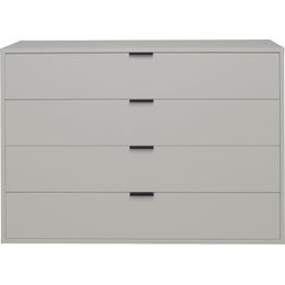 M&auml;usbacher Kommode M&Auml;USBACHER, B:119cm H:87cm T:45cm, grau, Holzwerkstoff, Sideboards, "Bonnie", H&ouml;henverstellbare Kommode