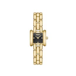 BOSS Damen Quarzuhr "VIOLET", gold, Armbanduhren, Armbanduhr, Damenuhr, Edelstahlarmband, analog, Glaskristalle