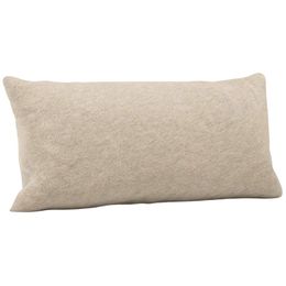 Kissenbezug WOLKENFELD, B:40cm L:80cm, beige, Flanell, Obermaterial: 100% Polyester, Kissenbez&uuml;ge, "Flanell Baumwolle Kopfkissenbezug - Premium