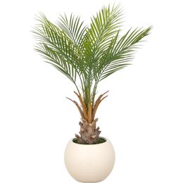 Kunstpalme Creativ green, H:90cm, gr&uuml;n, Obermaterial: 100% Kunststoff, Kunstpflanzen, "Phoenixpalme roebelenii", mit naturgetreuen Palmwedeln