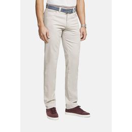 MEYER Herren Chinohose "MEYER Hose Dublin", beige, Gr. 56, uni, Obermaterial: 97% Baumwolle CO. 3% Elasthan EL., Hosen, mit Stretch-Dehnbund