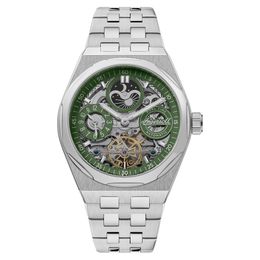 Ingersoll Herren Automatikuhr "The Broadway", gr&uuml;n, Armbanduhren, Armbanduhr, Herrenuhr, Mechanische Uhr, Edelstahlarmband, analog