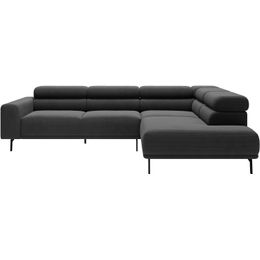 Sch&ouml;ner Wohnen Kollektion Ecksofa, B:276cm H:71cm T:219cm, grau, SCH&Ouml;NER WOHNEN-KOLLEKTION, 95% Polyester, 5% Nylon, Wohnzimmer, Sofas, "Tossa, Modernes Design trifft smarte