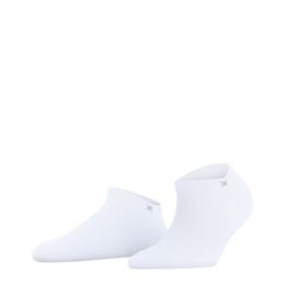 Burlington Damen Sneakersocken "Soho Vibes", Gr. 36wei&szlig;, Baumwollmischung, unifarben, Socken, Einheitsgr&ouml;&szlig;e 36-41, melierte Optik