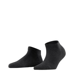 Falke Damen Sneakersocken "Family", Gr. 39, grau, Obermaterial: 92% Baumwolle CO. 7% Polyamid PA. 1% Elasthan EL., glatt, Socken