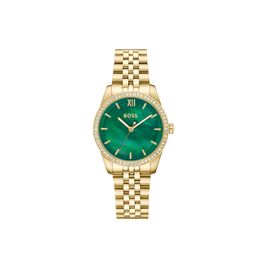 BOSS Damen Quarzuhr "GRACEFUL", gold, Armbanduhren, Armbanduhr, Damenuhr, Edelstahlarmband, analog, Glaskristalle