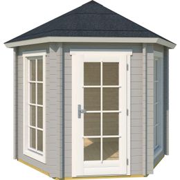 Pavillon Lasita Maja, grau, Garten, Pavillons, "Inverness", BxT: 320x277,1 cm, Fichtenholz
