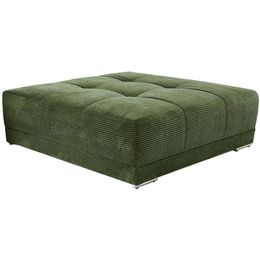 Jockenh&ouml;fer Hocker, B:120cm H:39cm T:120cm, gr&uuml;n, JOCKENH&Ouml;FER GRUPPE, Cord: 100% Polyester, Wohnzimmer, Hocker, "Moldau Hocker", Mega-Hocker im XXL-Format,