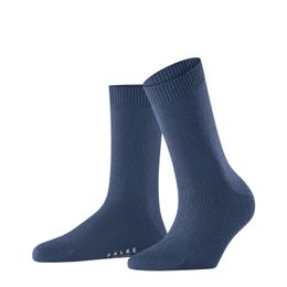 Falke Damen Socken "Cosy Wool", Gr. 35, blau, Obermaterial: 30% Wolle WO. 27% Viskose CV. 26% Polyamid PA. 17% Kaschmir WS., Socken