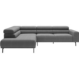 Sch&ouml;ner Wohnen Kollektion Ecksofa, B:276cm H:71cm T:219cm, grau, SCH&Ouml;NER WOHNEN-KOLLEKTION, 100% Polyester, Wohnzimmer, Sofas, "Tossa, Modernes Design trifft smarte Funktione,