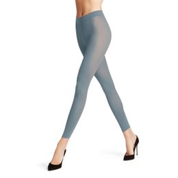 Falke Damen Feinstrumpfleggings "Pure Matt", blau, Gr. L, Obermaterial: 92% Polyamid PA. 8% Elasthan EL., Strumpfhosen