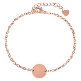 Adelia&acute;s ADELIA ́S Damen Armband "Armband aus Edelstahl 17 cm", 17cm, Edelstahl, rosa, Edelstahl, Armb&auml;nder, Ideal als Geschenk zum einfach so