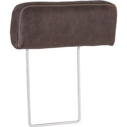 Sofa-Kopfst&uuml;tze OTTO HOME, B:52cm H:22cm T:12cm, braun, Holzwerkstoff, Kopfst&uuml;tzen, "Varese", Kreuznaht in beige