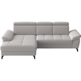 Sit & More Ecksofa SIT & MORE, B:264cm H:84cm T:181cm, beige, 95% Polyester 5% Polyamid, Wohnzimmer, Sofas, "Vanity, L-Form, B: 264 cm", Inkl.Sitz-,Kopf-und