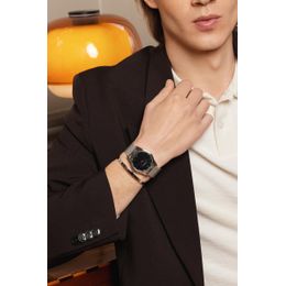 FRANZ B&Ouml;HLER Herren Quarzuhr "BB6-B010S"silber, Armbanduhren