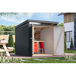 Karibu Ger&auml;tehaus "Argonium 2", schwarz, Metall, Ger&auml;teh&auml;user, Made in Germany