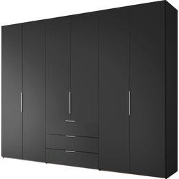 Dreht&uuml;renschrank STAUD, B:298cm H:240cm T:63cm, schwarz, Holzwerkstoff, Schr&auml;nke, "Extenso, edles Design in hochwertiger Qualit&auml;t, Made in Germany",