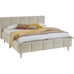 Meise M&ouml;bel Polsterbett MEISE.M&Ouml;BEL, B:205cm H:104cm L:220cm, beige, Betten, "Polsterbett Alva"