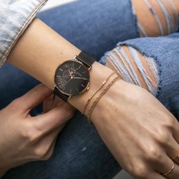 AMELIA PARKER Damen Quarzuhr "AA7-B048B"schwarz, Armbanduhren