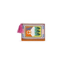 Codello Damen Clutch "Sardine Tin", rosa, Obermaterial: 100% Baumwolle CO., Taschen, mit Quaste