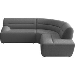 Sit & More Ecksofa SIT & MORE, B:248cm H:80cm T:248cm, grau, 95% Polyester, 9% Polyamid, Wohnzimmer, Sofas, "Scrabble, L-Form, B: 248cm", Modernes Design in