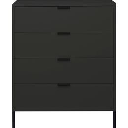 M&auml;usbacher Kommode M&Auml;USBACHER, B:81cm H:100cm T:45cm, grau, Holzwerkstoff, Sideboards, "Bonnie", Kommode mit Quadratgestell