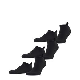 Falke Herren Sneakersocken "Cool Kick 3-Pack", schwarz, Gr. 35, glatt, Obermaterial: 81% Polyester Pol. recyc.. 19% Polyamid PA., Socken